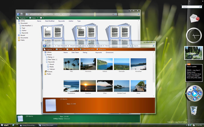 【图】Windows Vista Sidebar中文版安装截图_背景图片_皮肤图片-ZOL软件下载