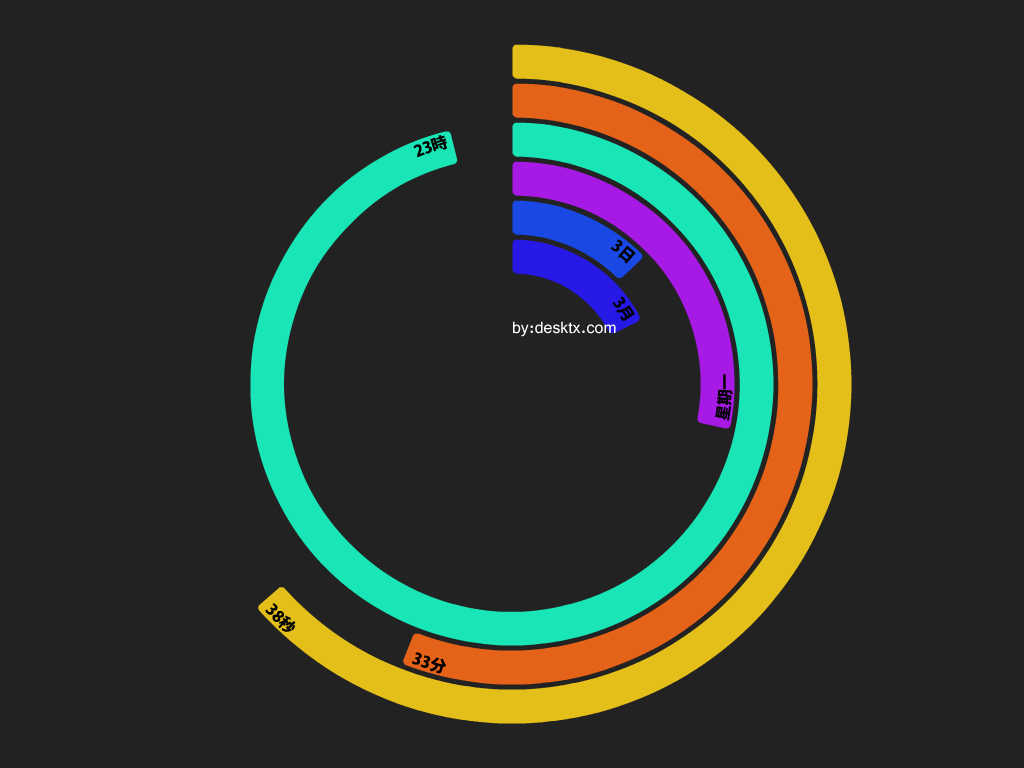 软件正视图_精美华丽的时间屏保-polarclock软件截图 第2页-ZOL软件下载