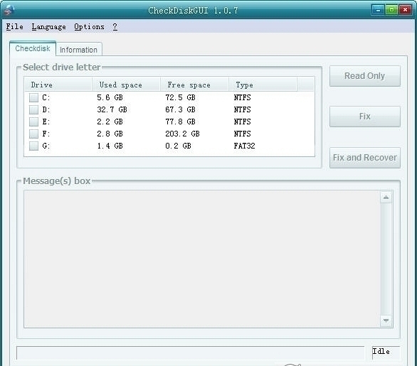【CheckDiskGUI】CheckDiskGUI 汉化版-ZOL软件下载